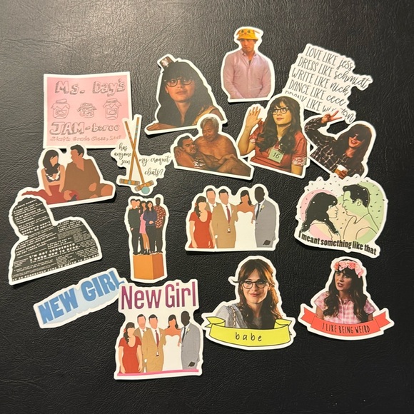 Accents | New Girl Stickers Tv Series Vinyl Decal For Laptop Water ...
